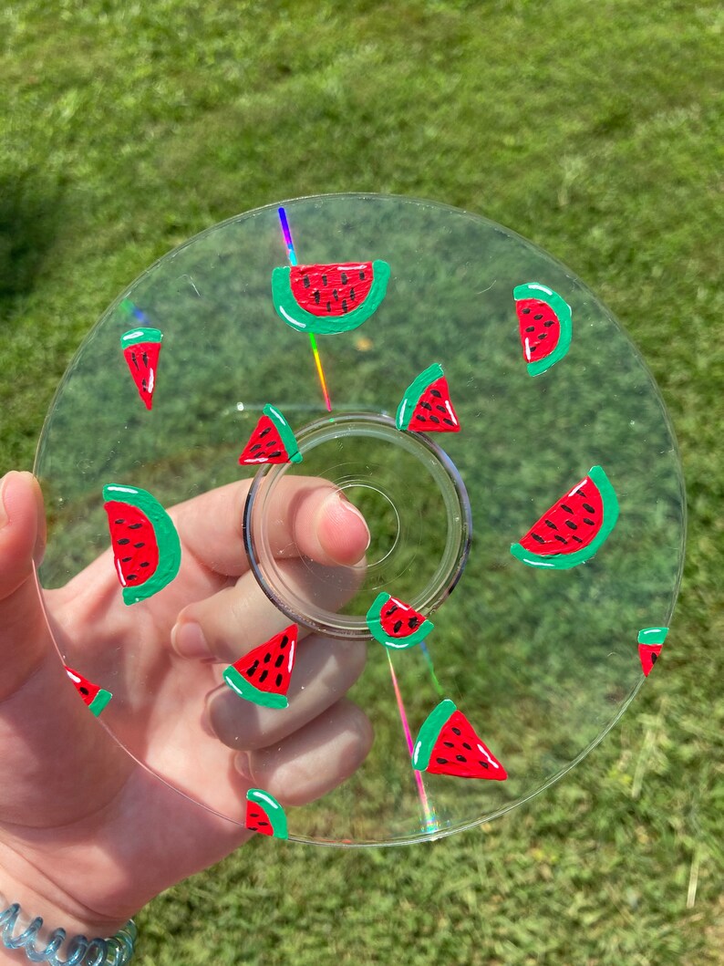 Painted Watermelon CD Art - Etsy