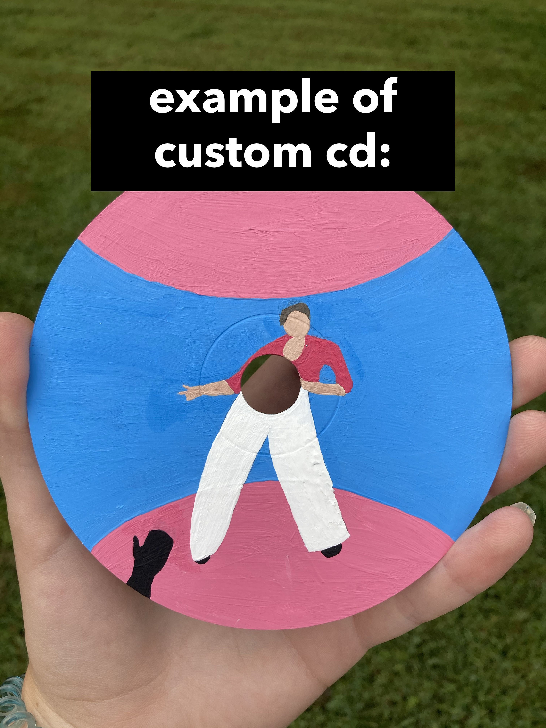 CUSTOM CD message Me to Submit Personalized Cd Painting - Etsy