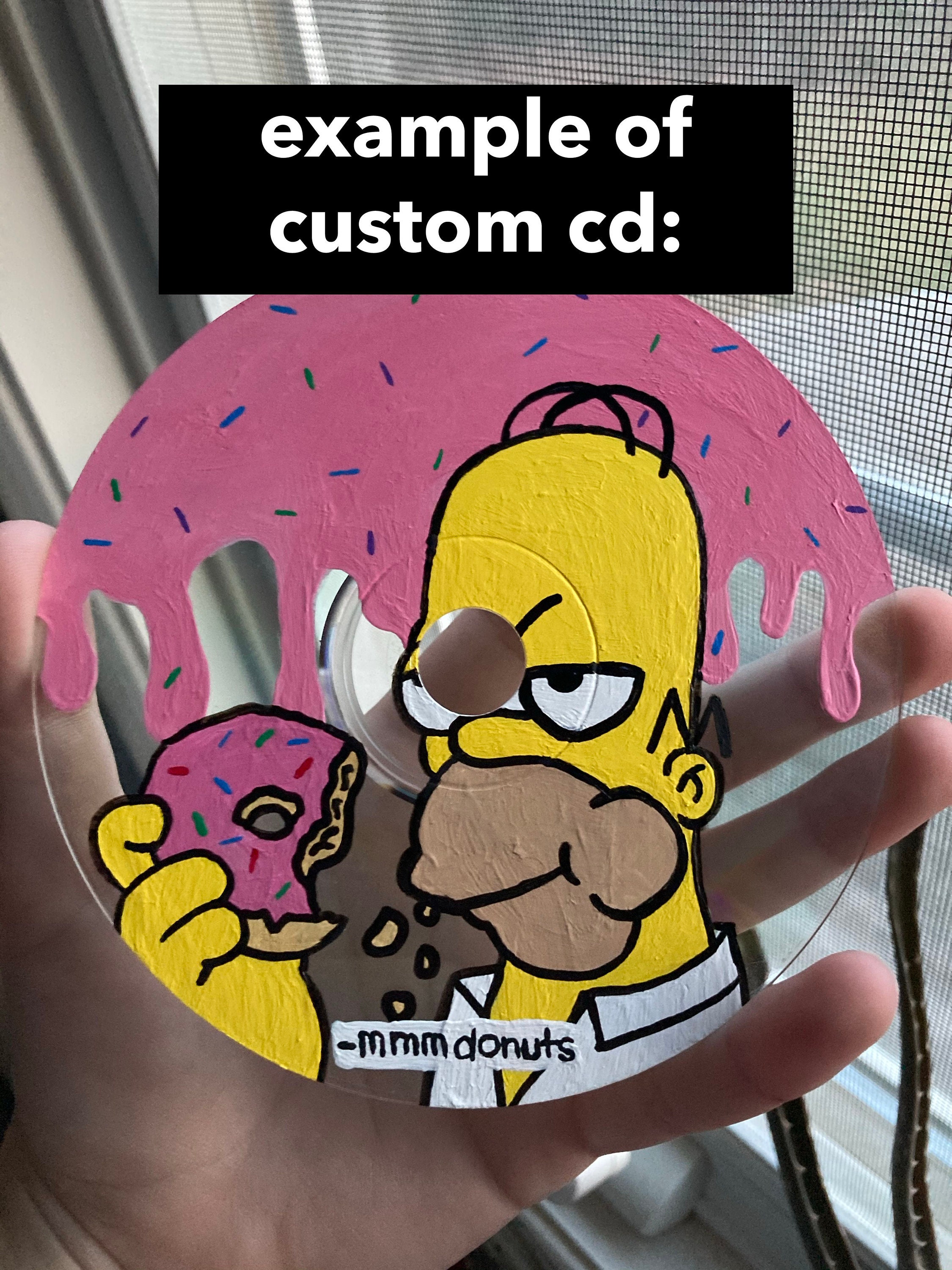 CUSTOM CD message Me to Submit Personalized Cd Painting - Etsy