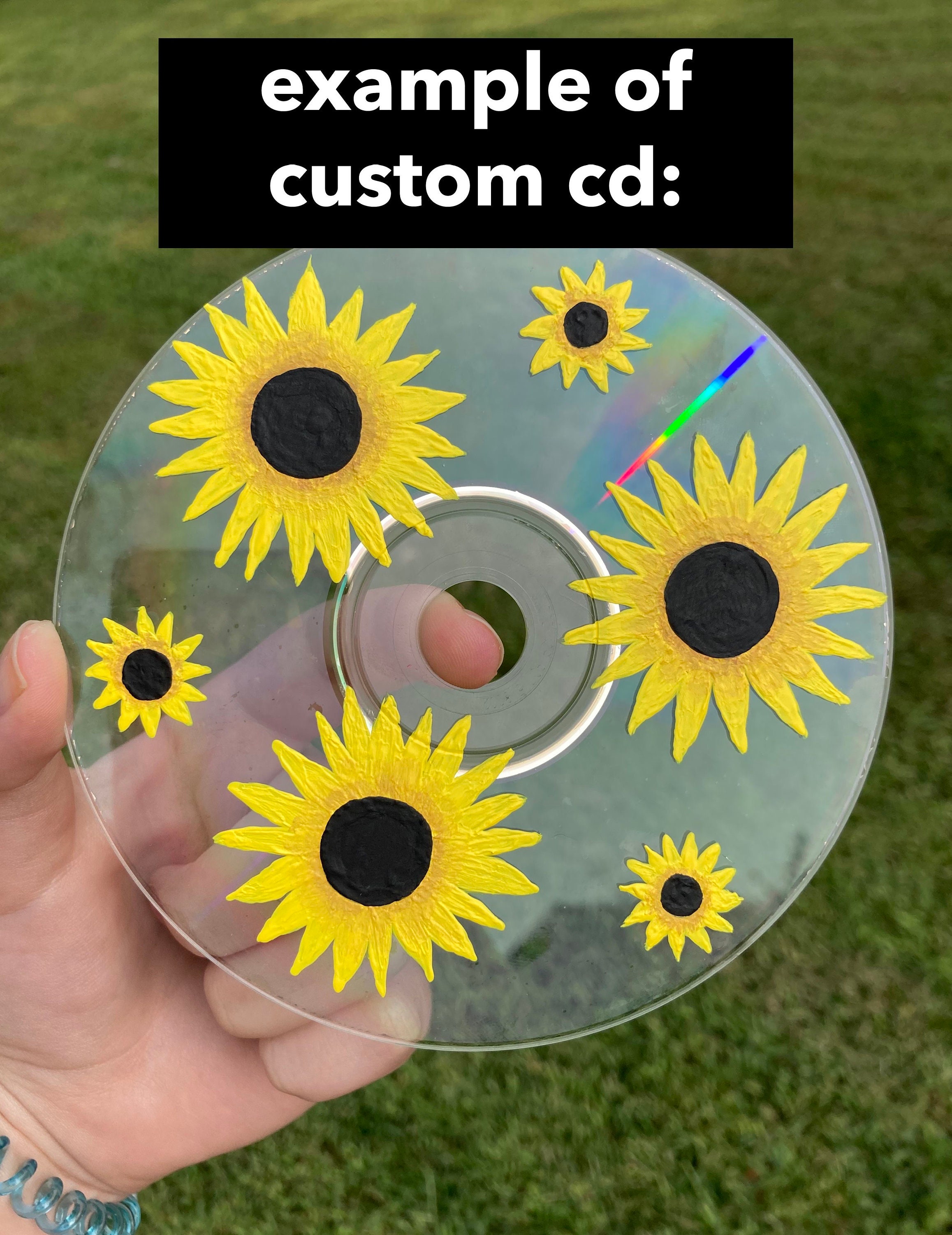 CUSTOM CD message Me to Submit Personalized Cd Painting - Etsy