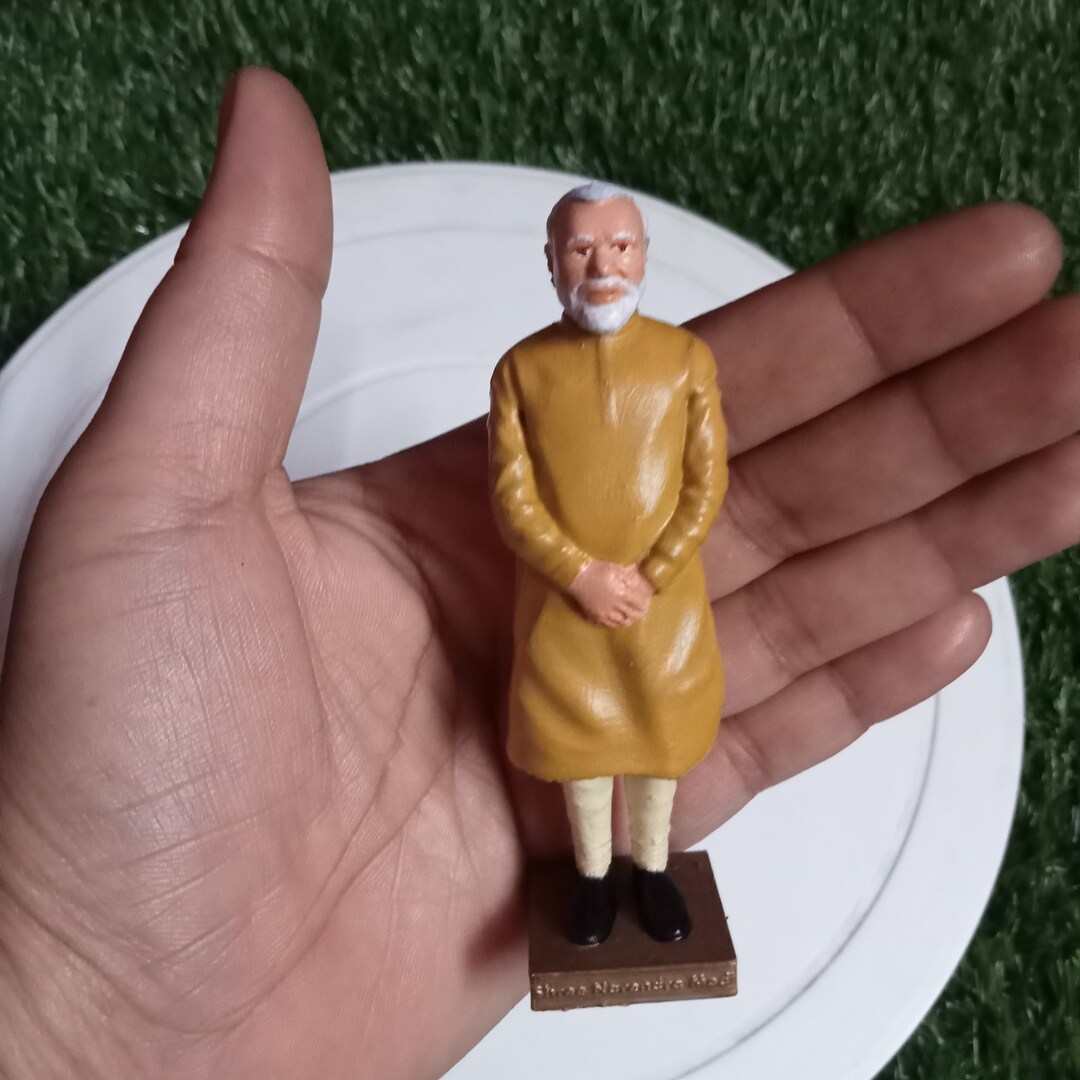 Sri Narendra Modi 4inch 6inch Painted 3d Print Statue Replica Doll ...