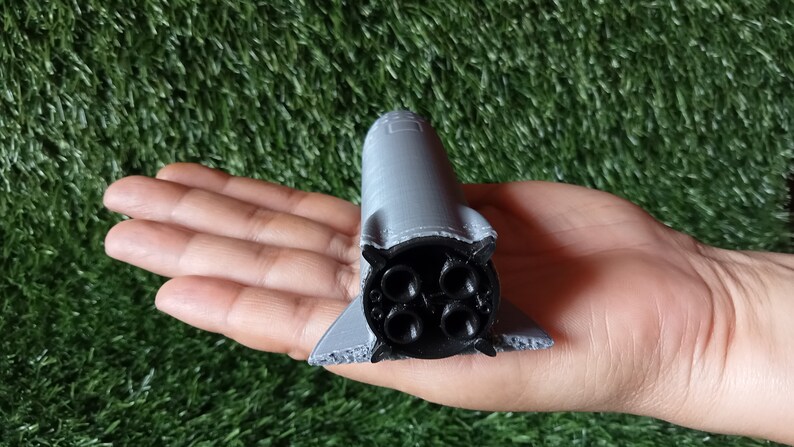 Spacex Spaceship Starship Unpainted 6inch Ship Plane Aircraft 3d Print ...