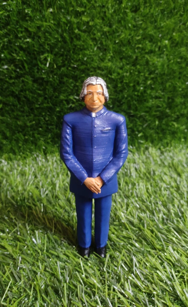 Dr APJ Abdul Kalam Painted 3d Print Statue Replica Doll Model Figure ...