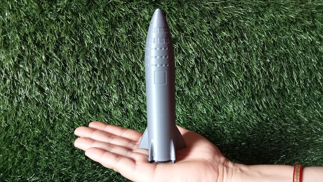 Spacex Spaceship Starship Unpainted 6inch Ship Plane Aircraft 3d Print ...