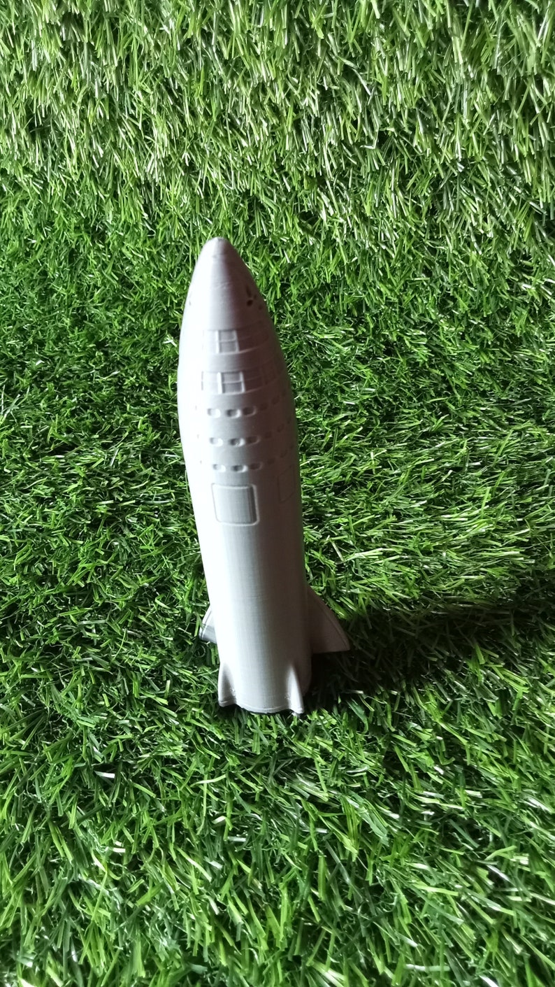 Spacex Spaceship Starship Unpainted 6inch Ship Plane Aircraft 3d Print ...