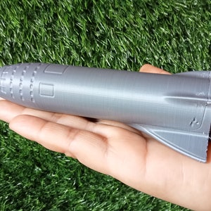 Spacex Spaceship Starship Unpainted 6inch Ship Plane Aircraft 3d Print ...