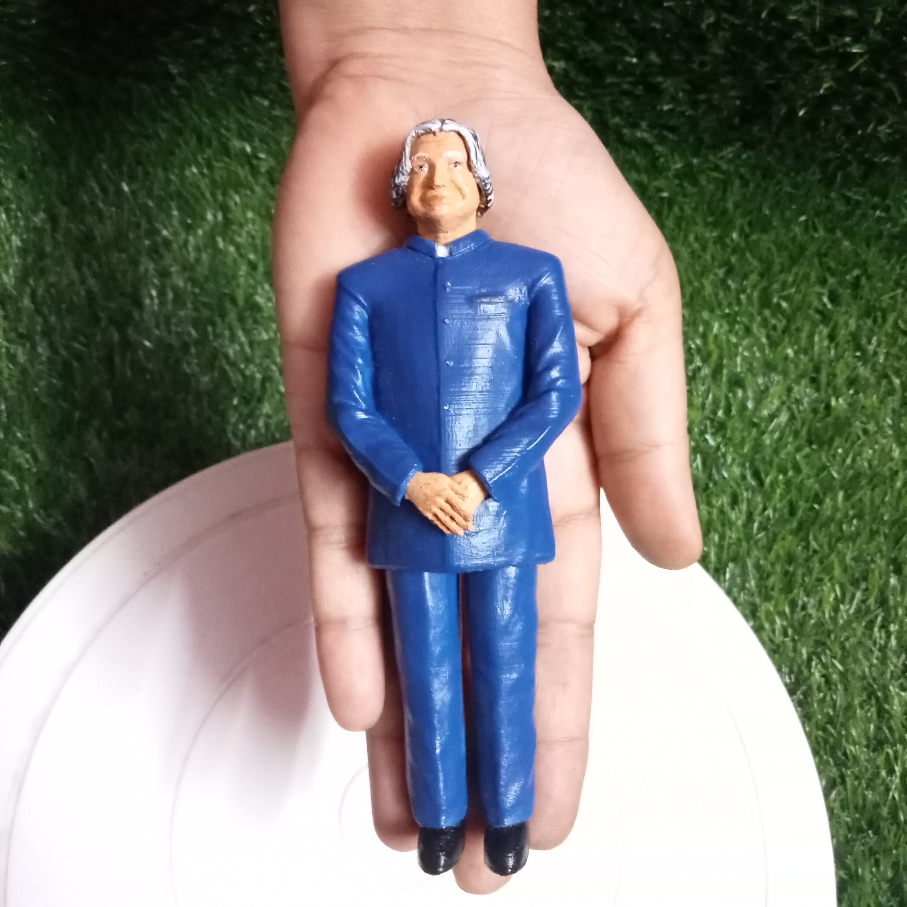 Dr APJ Abdul Kalam Painted 3d Print Statue Replica Doll Model Figure ...
