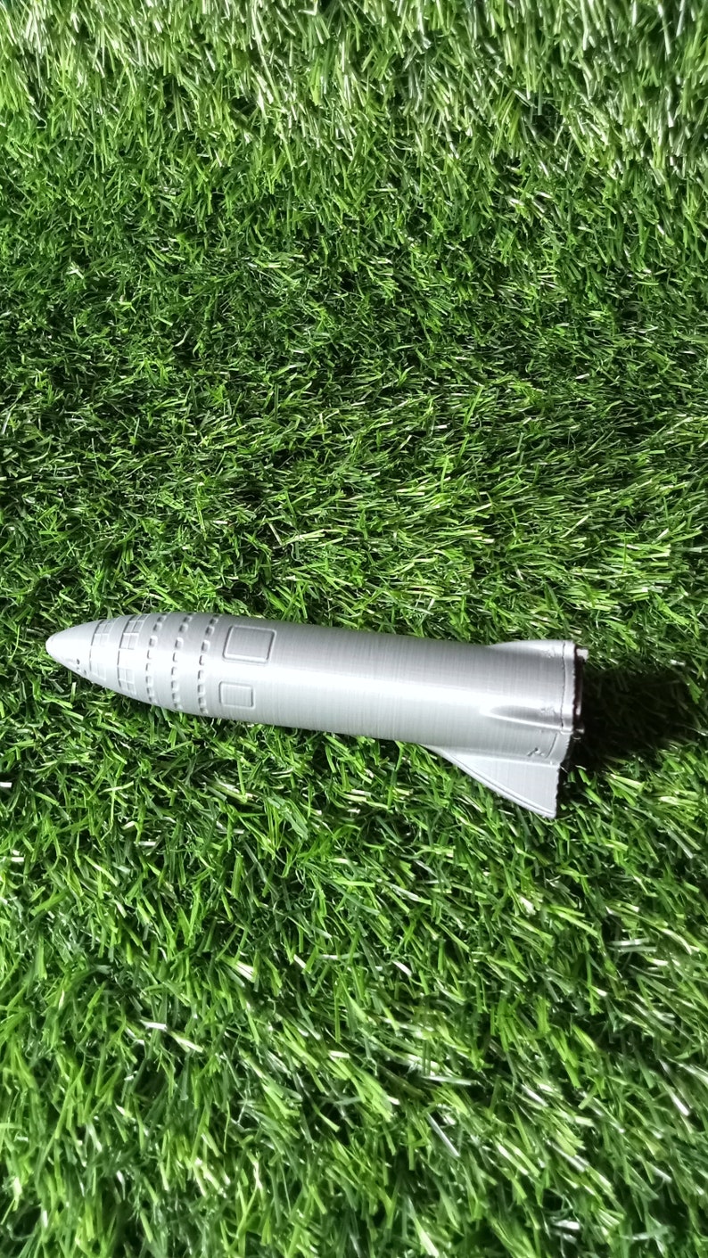Spacex Spaceship Starship Unpainted 6inch Ship Plane Aircraft 3d Print ...