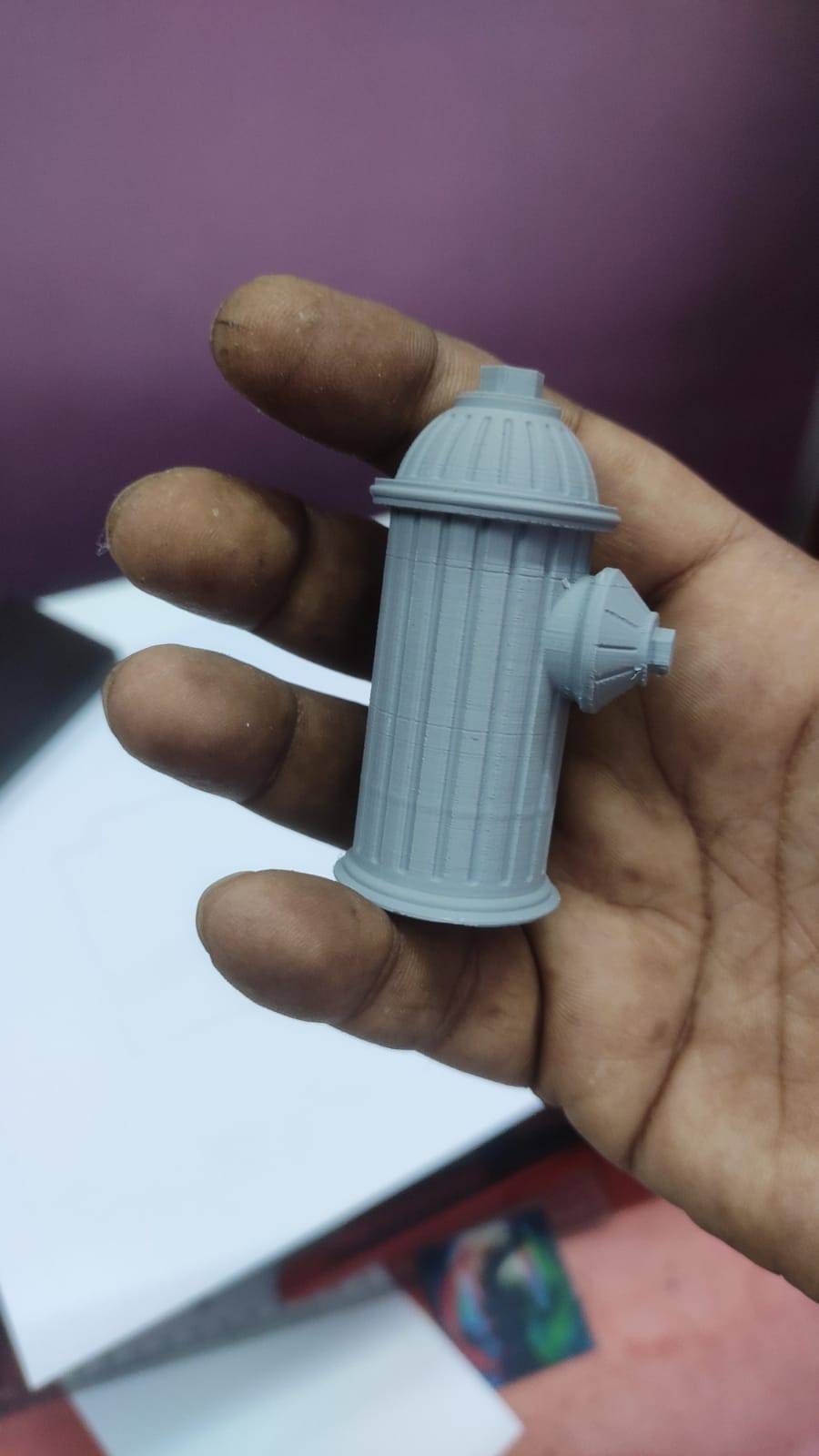 Lot 2 Miniature Fire Hydrant Prop 3D Model Scale 1:12 for Diorama Scene ...