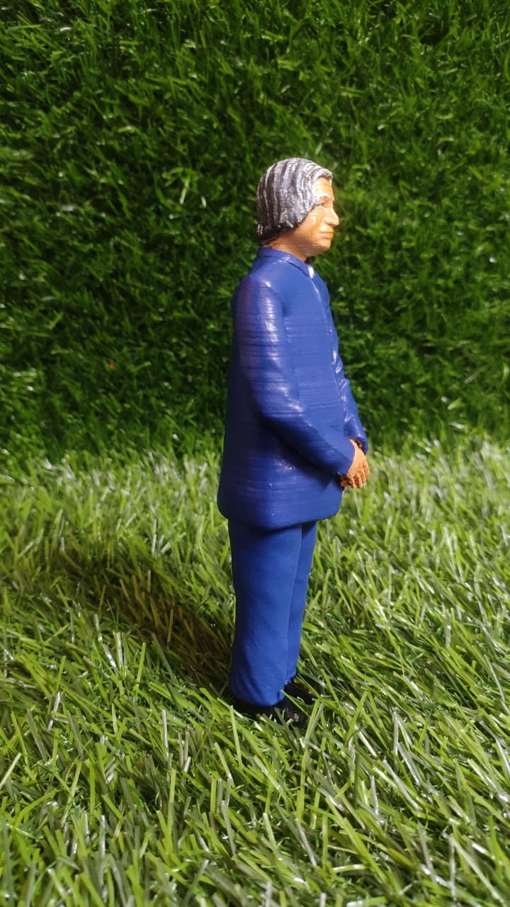 Dr APJ Abdul Kalam Painted 3d Print Statue Replica Doll Model Figure ...