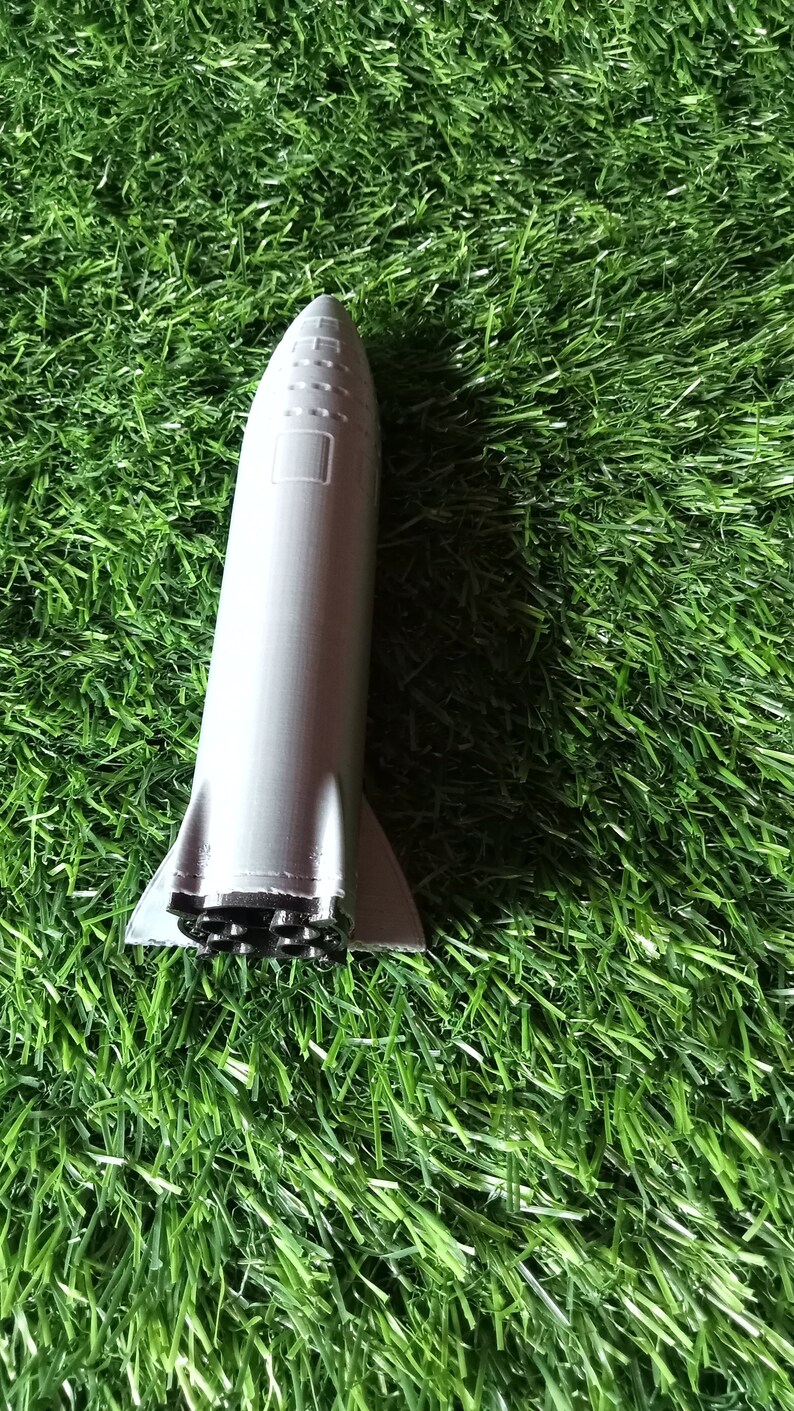 Spacex Spaceship Starship Unpainted 6inch Ship Plane Aircraft 3d Print ...