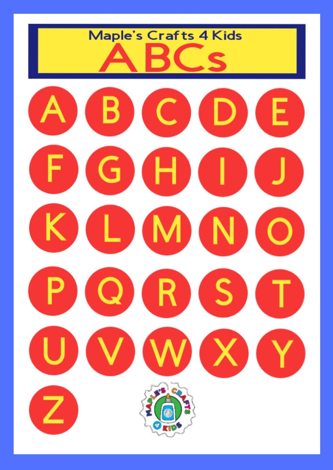 ABC Educational Sticker Sheet for Kids ABC stickers Toddler | Etsy