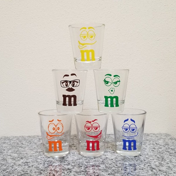M&m Shot Glasses - Etsy