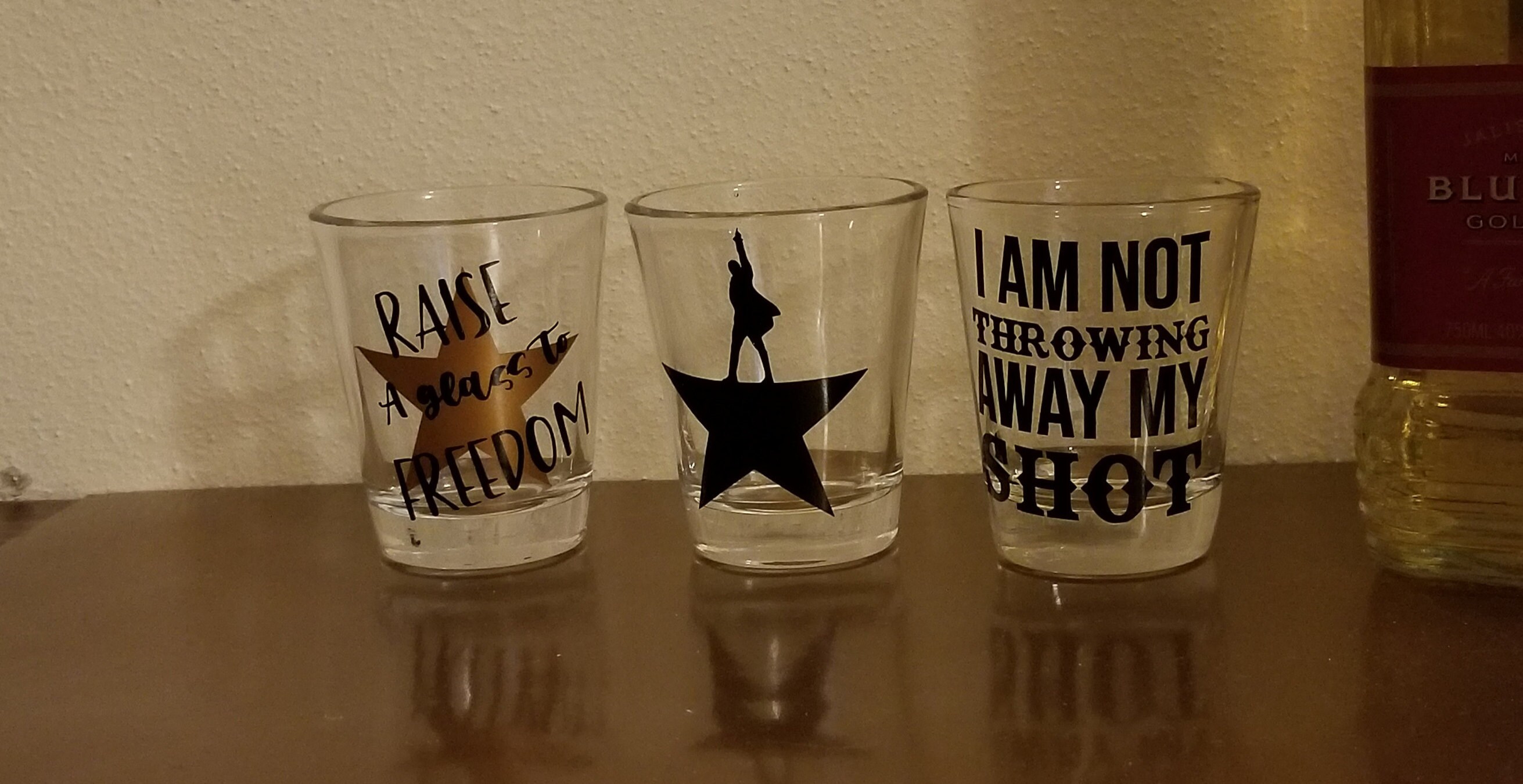 Hamilton Shot Glasses/hamilton/i Am Not Throwing Away My Shot/ | Etsy