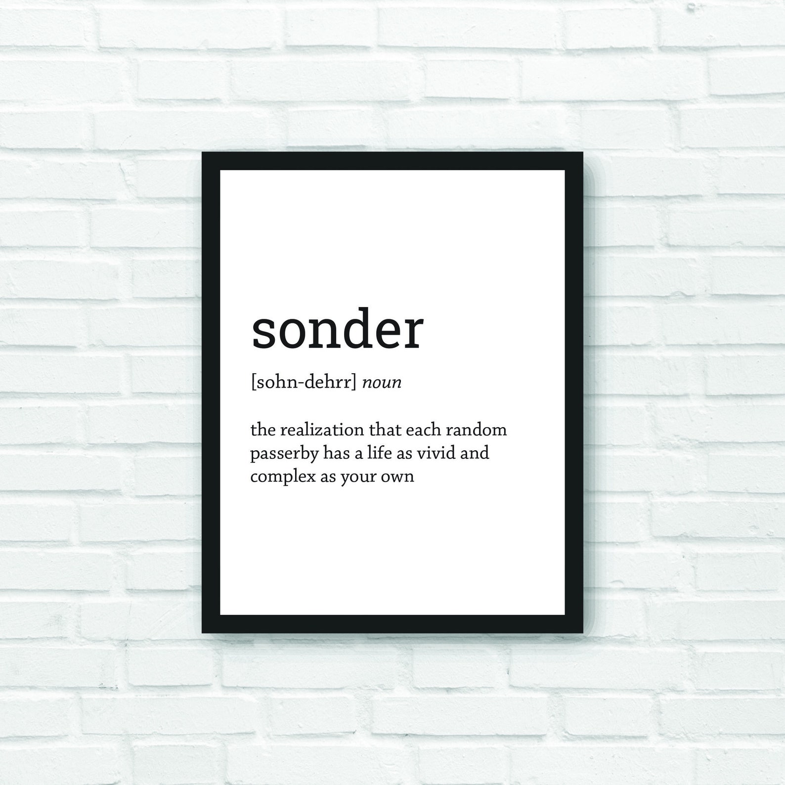 Sonder • Dictionary Definition • Digital Download, Book Lovers ...