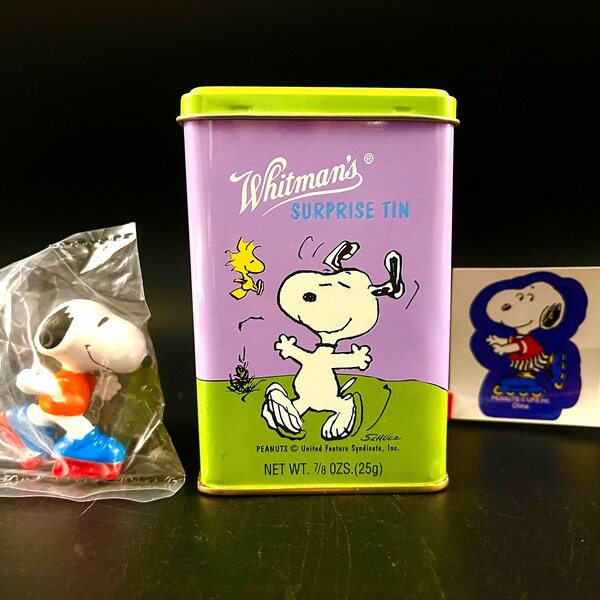 Vintage Snoopy Tin - Etsy
