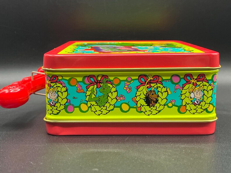 Vintage “2000” Dr. Seuss “how the Grinch Stole Christmas” Tin Lunch Box ...