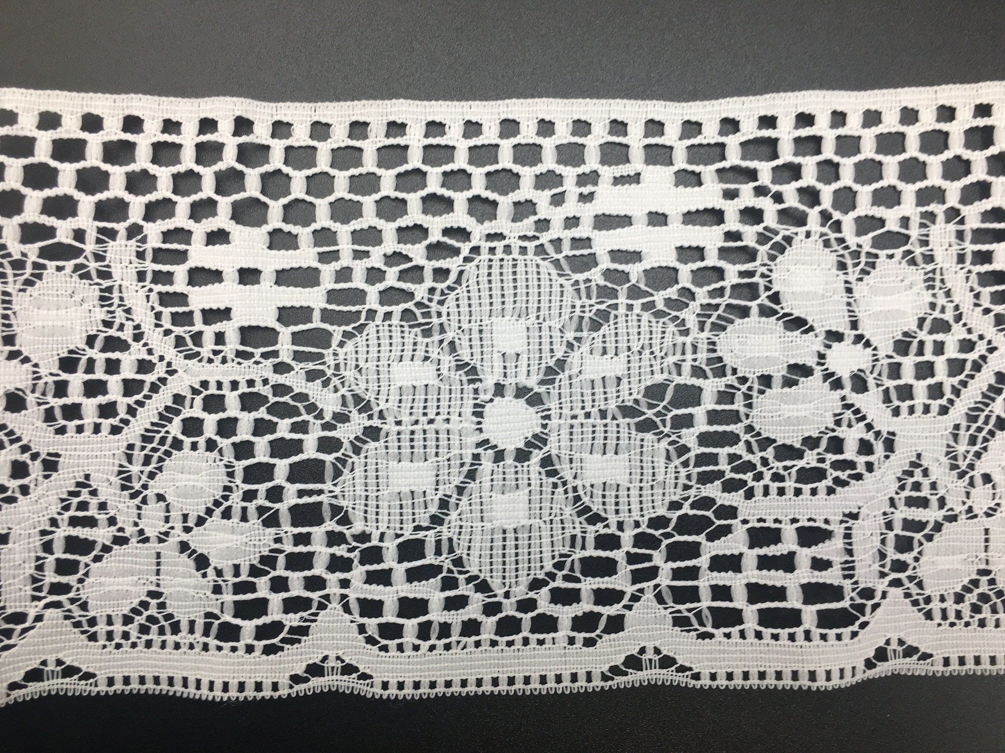 Vintage 4 Inch Wide White Lace Trim - Etsy