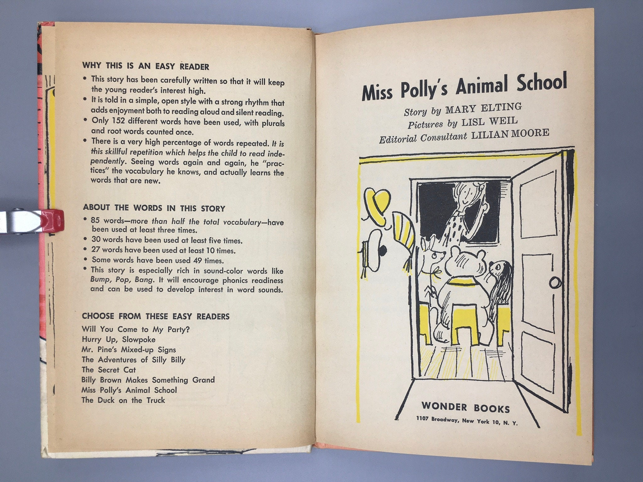 Easy Reader Wonder Books Miss Pollys Animal School and How - Etsy