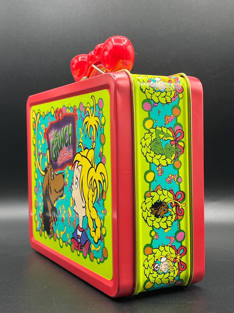 Vintage “2000” Dr. Seuss “how the Grinch Stole Christmas” Tin Lunch Box ...