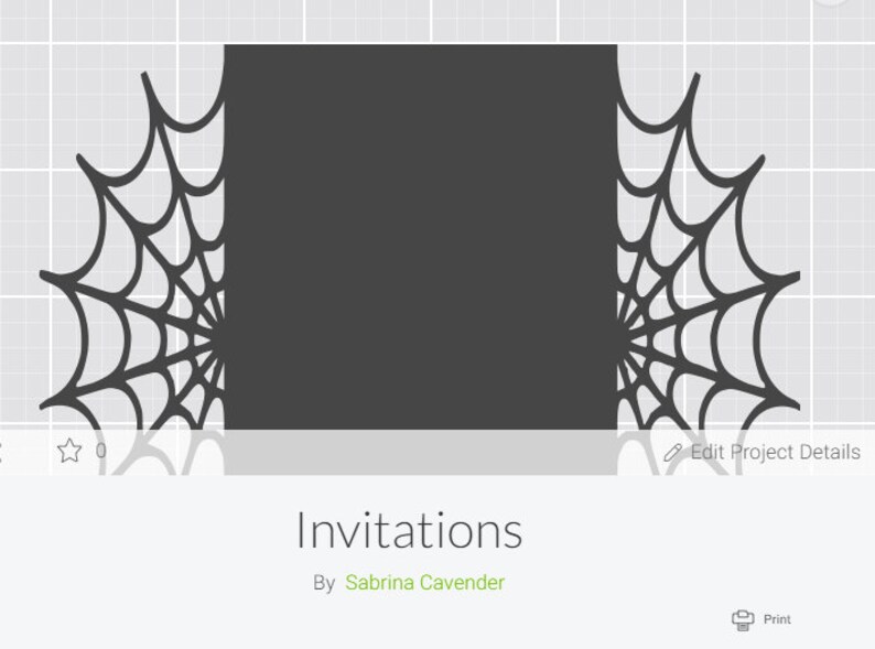 Art Deco Spider Web Invitations- Cricut Friendly - Dark and Deco - Etsy