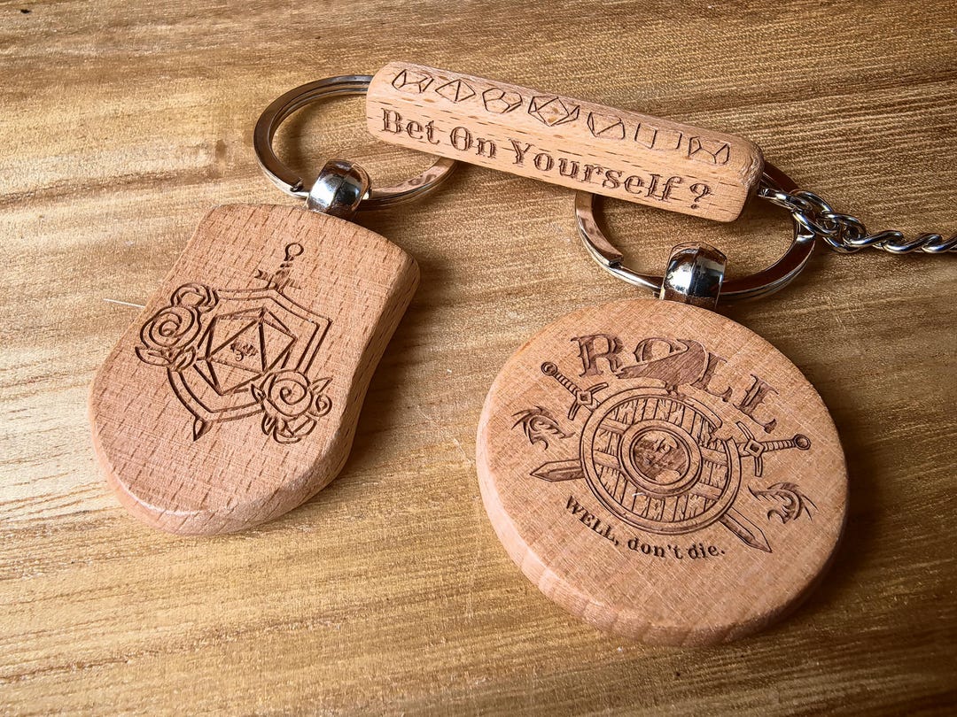 Custom Raven DND Dice Keychain | Crow DND Dice Keychain | Custom Dice ...