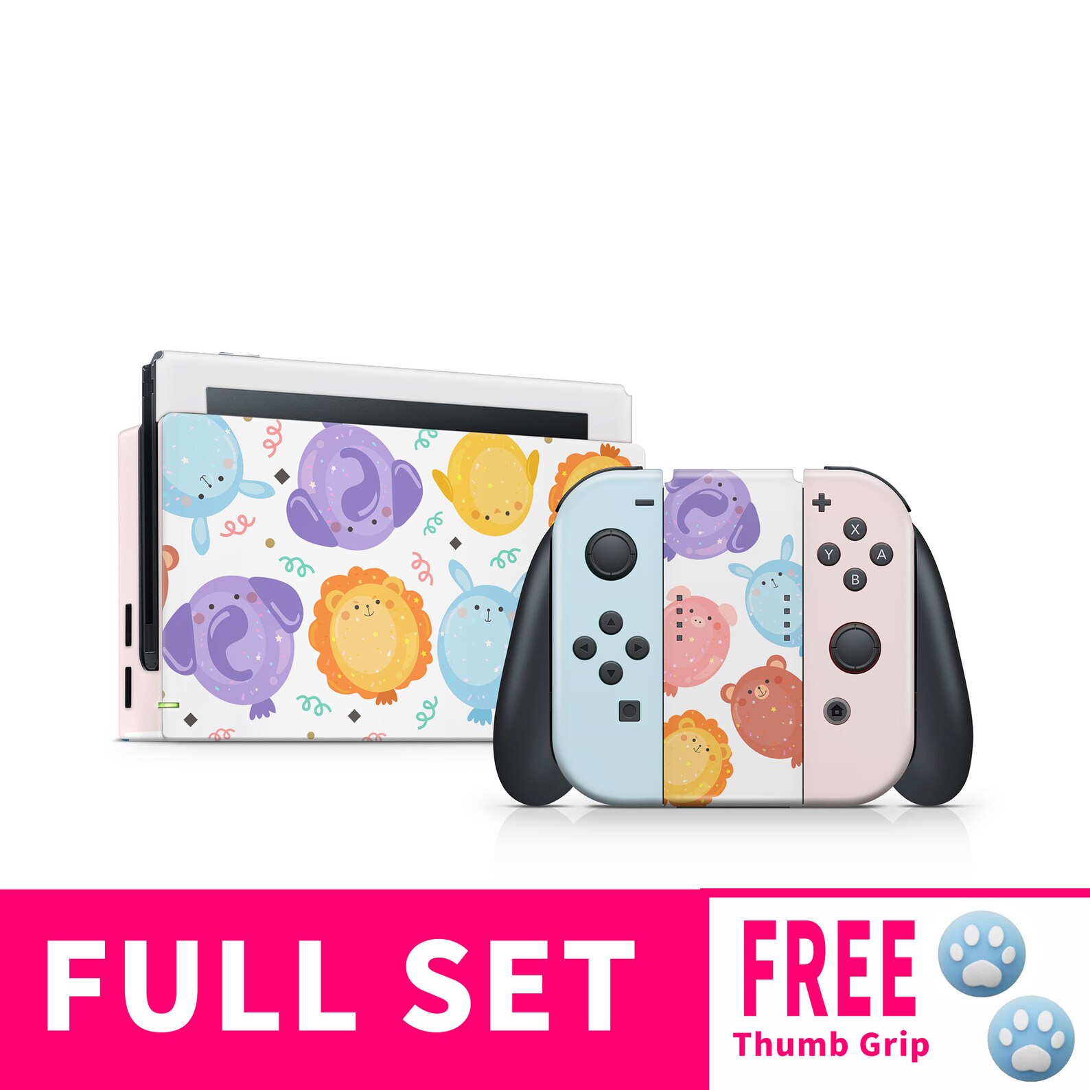 The Nintendo Switch vinyl skin cute aniaml balloon switch | Etsy