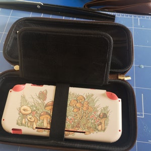 Mushroom Switch Carrying Case Switch Decal Swtich Case Black Light ...