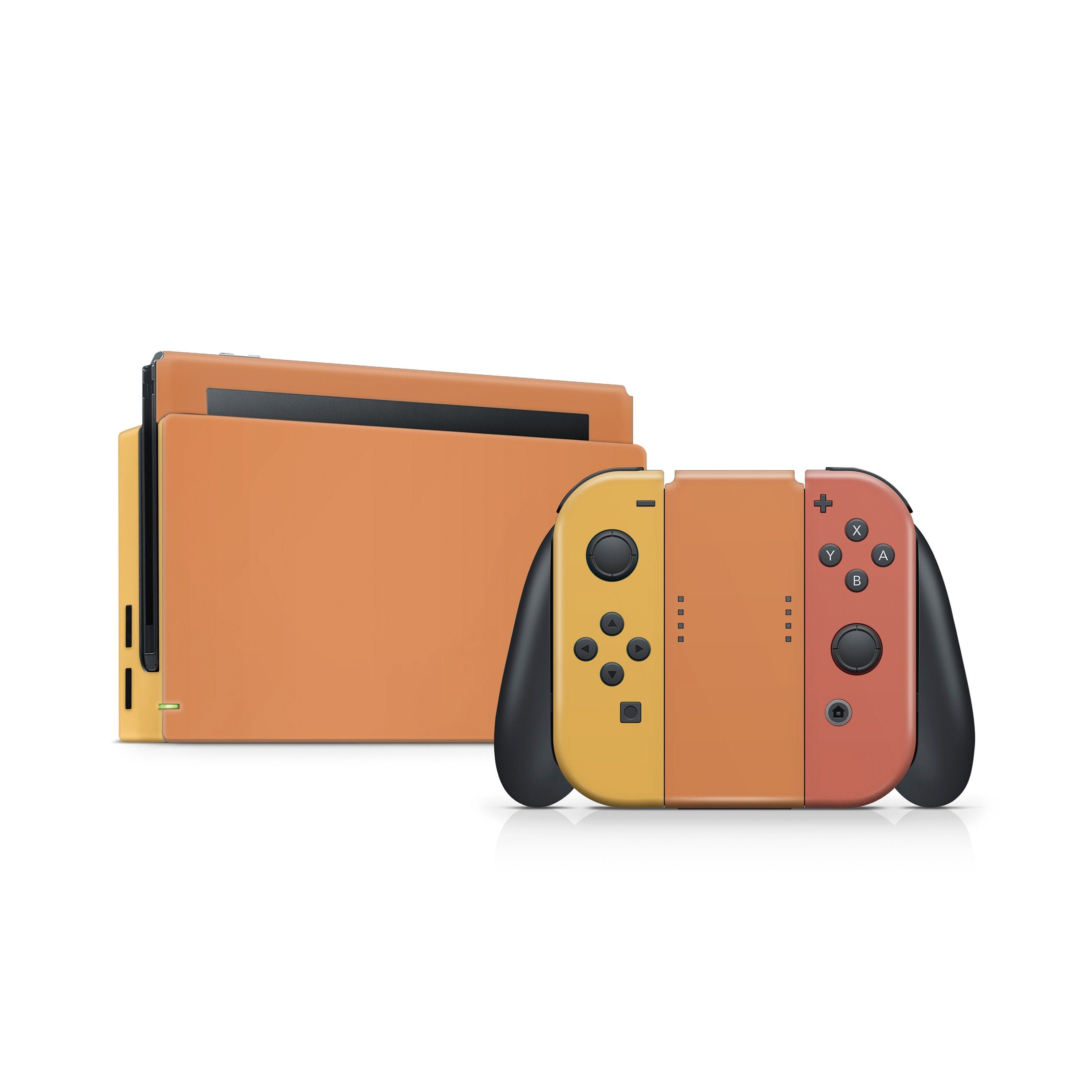 Full Set the Nintendo Switch Vinyl Skin Cute Orange switch - Etsy