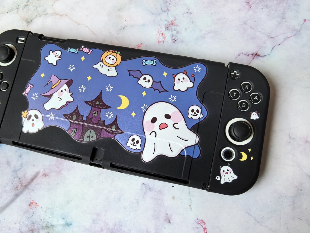 Nintendo Switch Protective Case Cover Black | Ghosts & Castle | Pumpkin ...