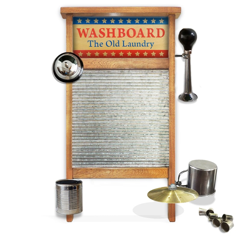 Handmade Large Washboard With 5 Accessories - Artisanal Percussion ...