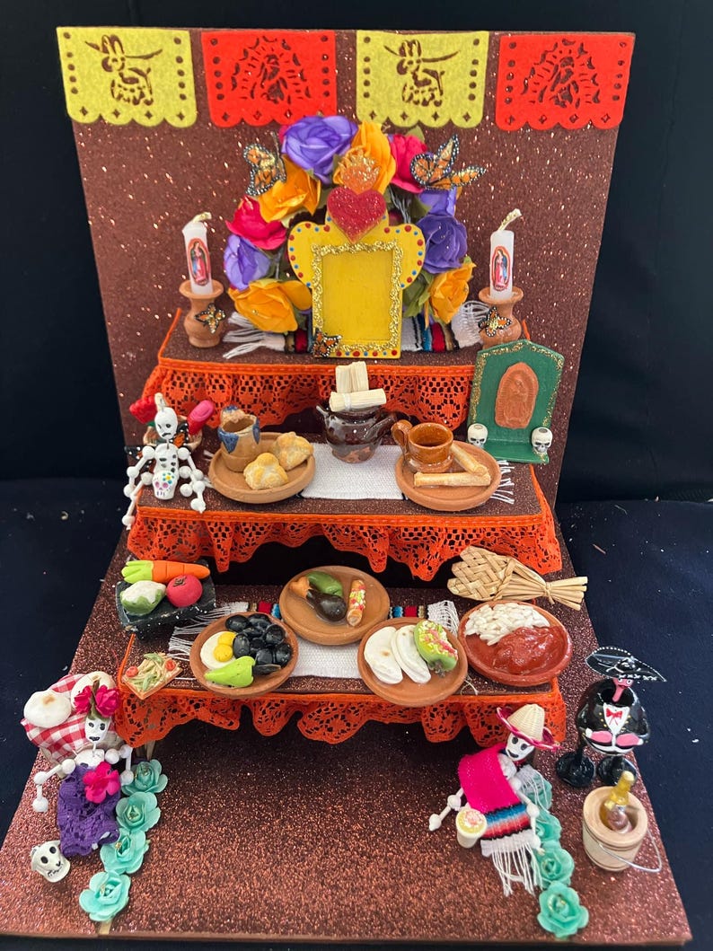 Día De Muertos Mini Altares Y Ofrendas - Etsy