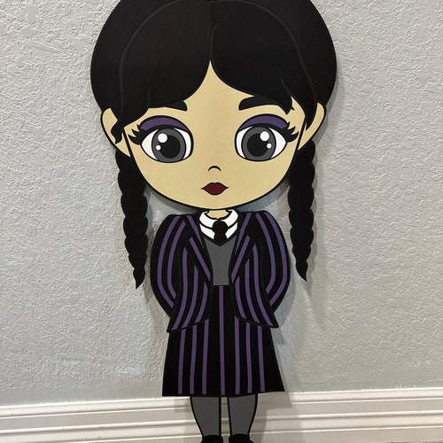 Wednesday Addams Cutouts Wednesday Character Props the - Etsy UK
