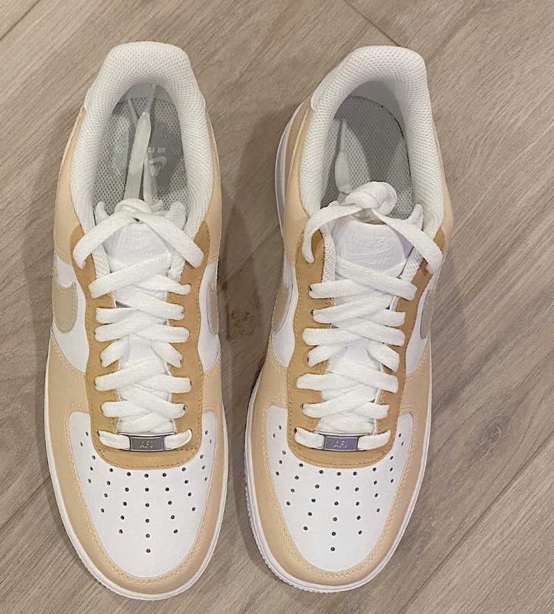 Tan Custom Air Force 1 V2 - Etsy