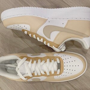 Tan Custom Air Force 1 V2 - Etsy