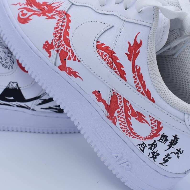 Red Dragon Air Force 1 Custom - Etsy