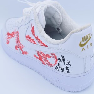 Red Dragon Air Force 1 Custom - Etsy