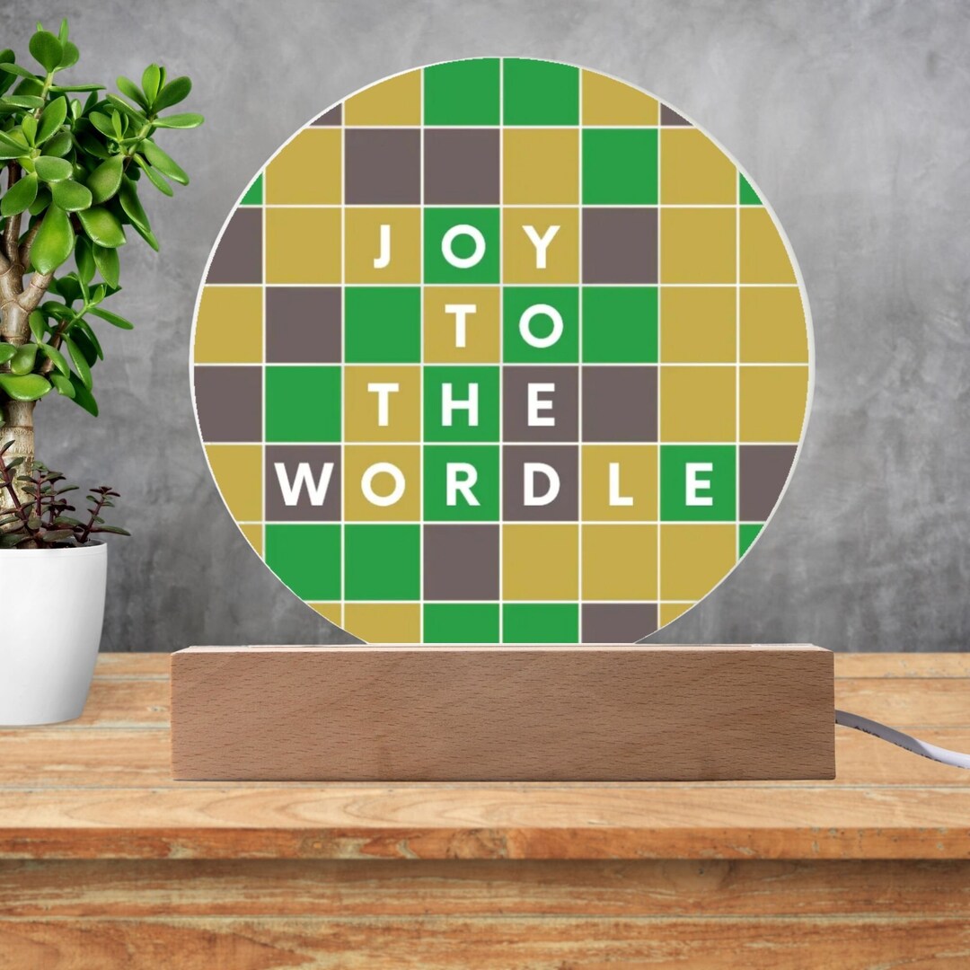 Custom Wordle Acrylic Plaque Joy to the World Variation - Etsy