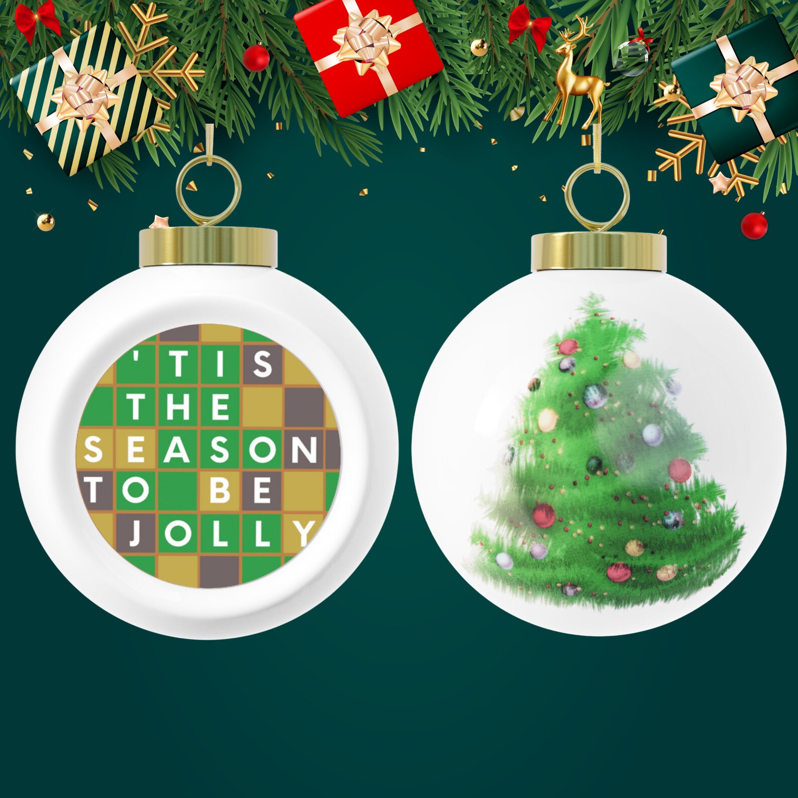 Wordle Christmas Ball Ornament for Word Lovers Holiday Decor - Etsy