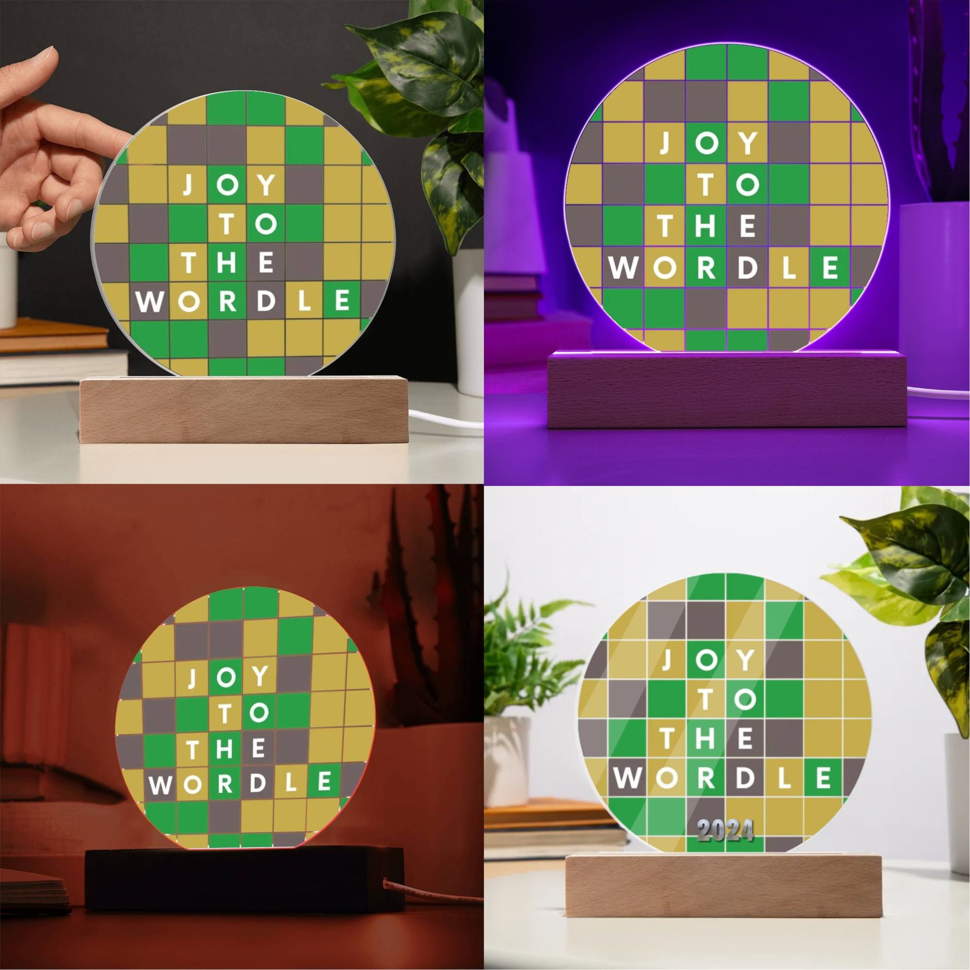 Custom Wordle Acrylic Plaque Joy to the World Variation - Etsy