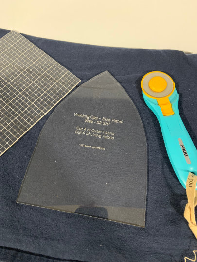 6 Panel Welders Cap Pattern/template DEEP/LOW - Acrylic Design - 1/4 ...