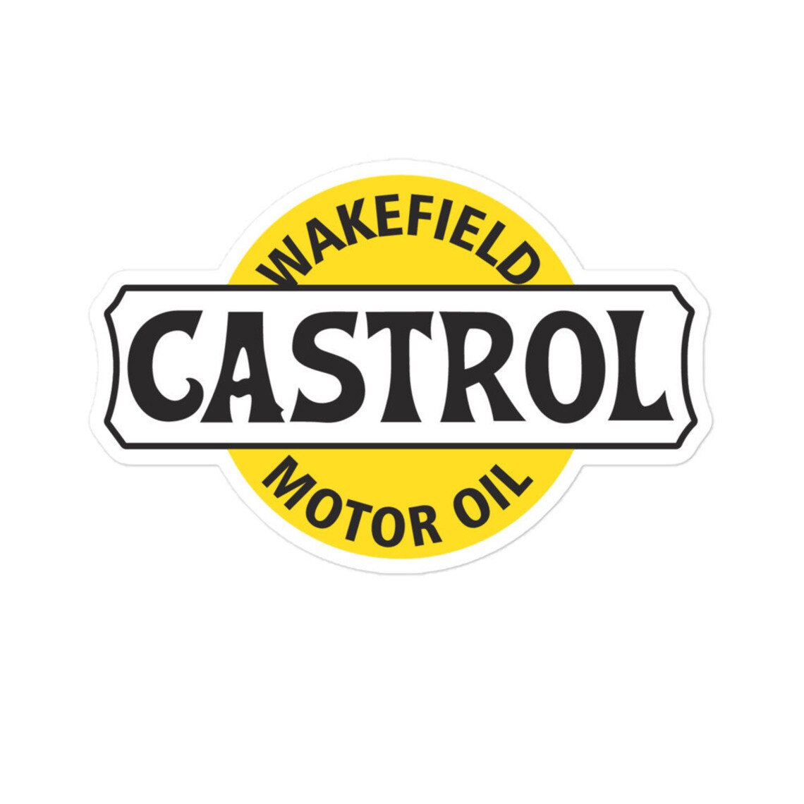 Castrol Vintage Logo Vinyl Sticker Retro Motor Oil Sign Art | Etsy