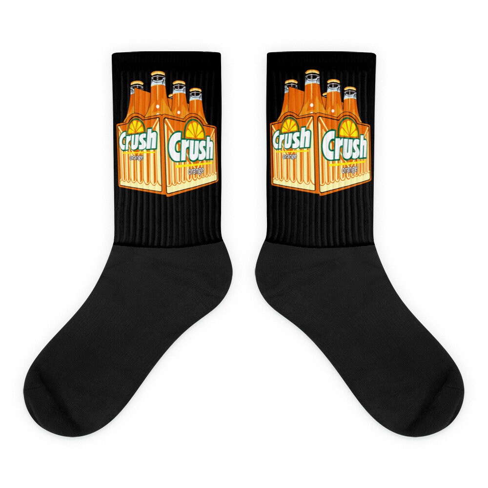 Crush Orange Soda Socks Cute Soda Art Tube Socks PF | Etsy