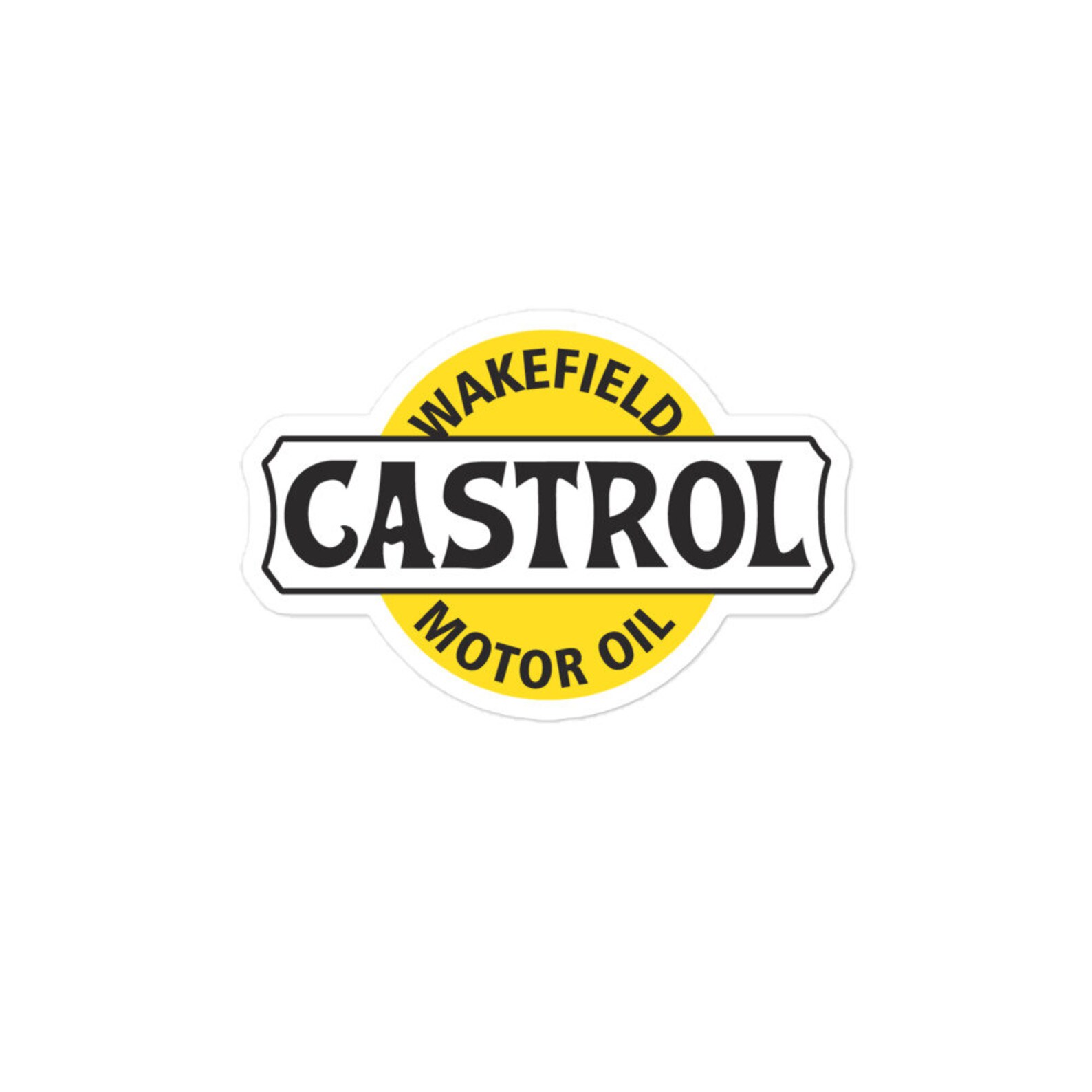 Castrol Vintage Logo Vinyl Sticker Retro Motor Oil Sign Art | Etsy