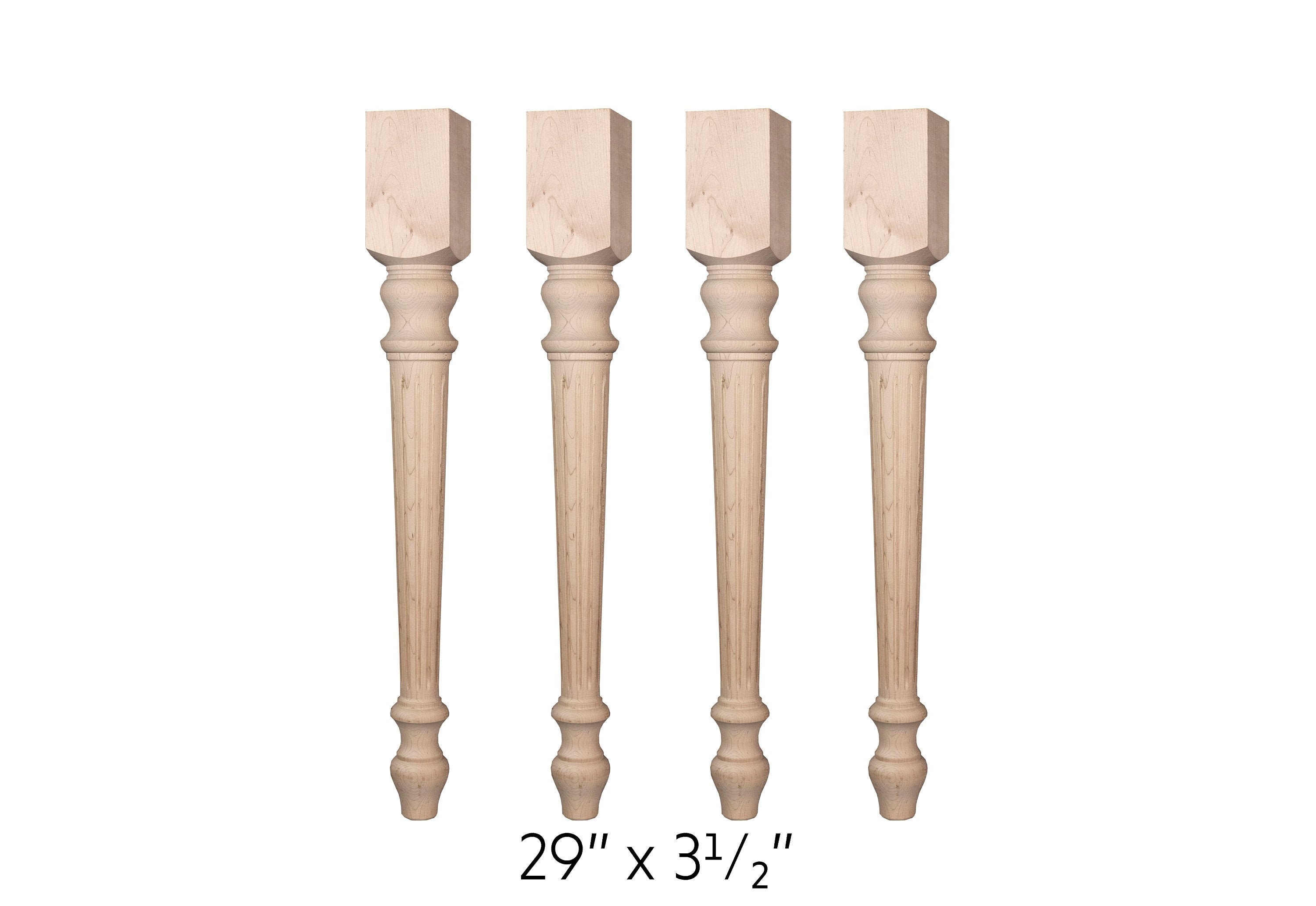 Fluted table legs store
