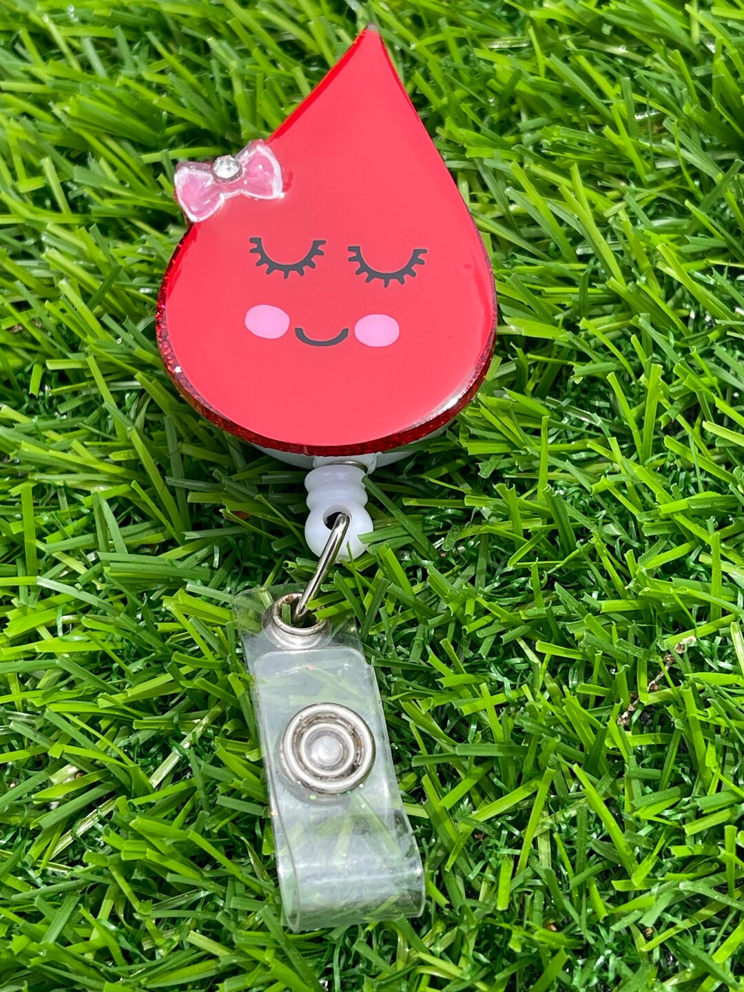 Blood Drop Badge Reel|phlebotomy Badge Reel|nurse Badge Reel|lab Badge ...