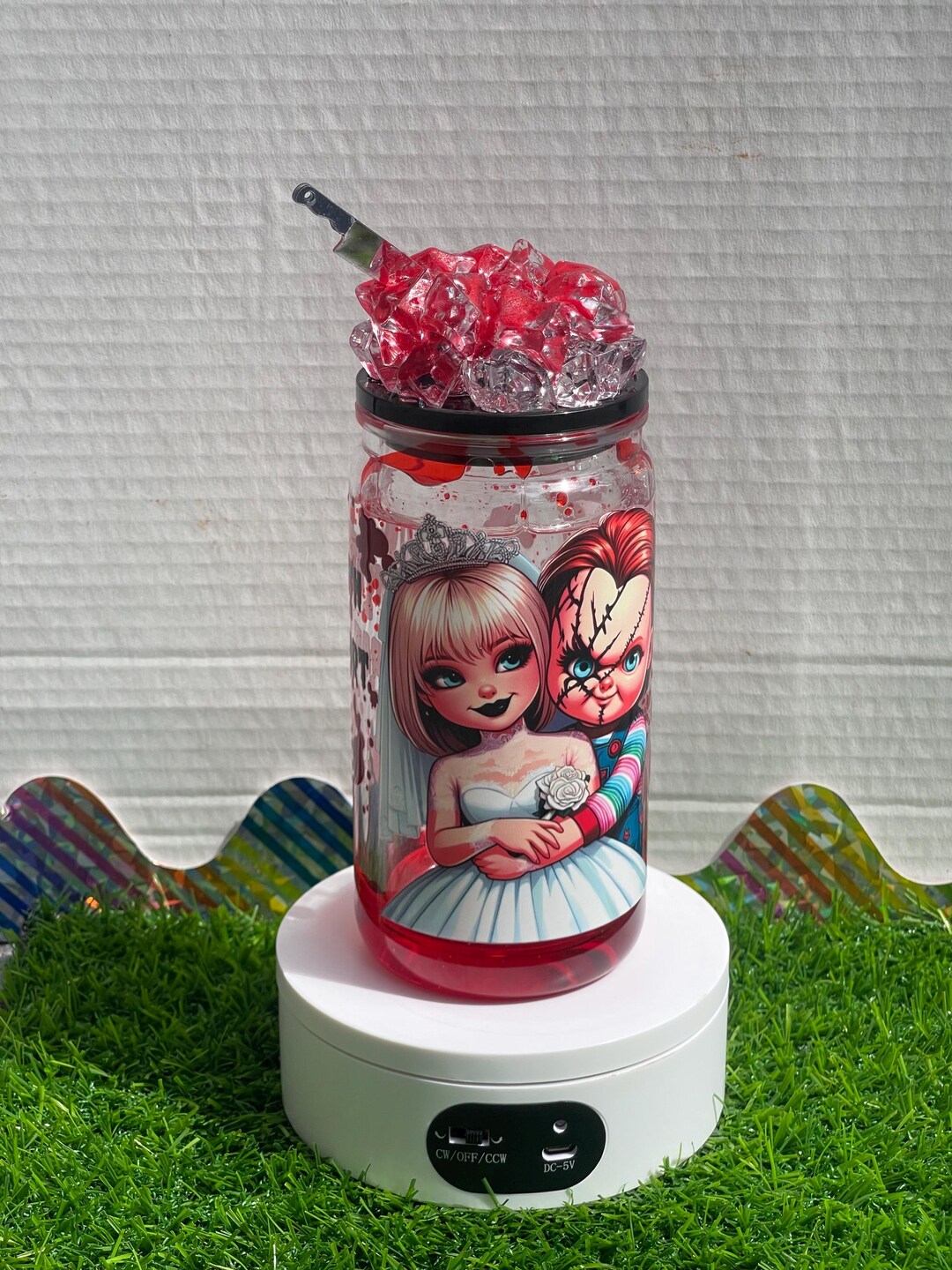Bride of Chucky Lava Lamp Snow Globe - Etsy