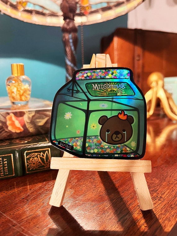 Midsommar Juice Spooky Holographic Sticker - Etsy