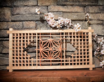 Handmade White Oak Kumiko Panel - Etsy