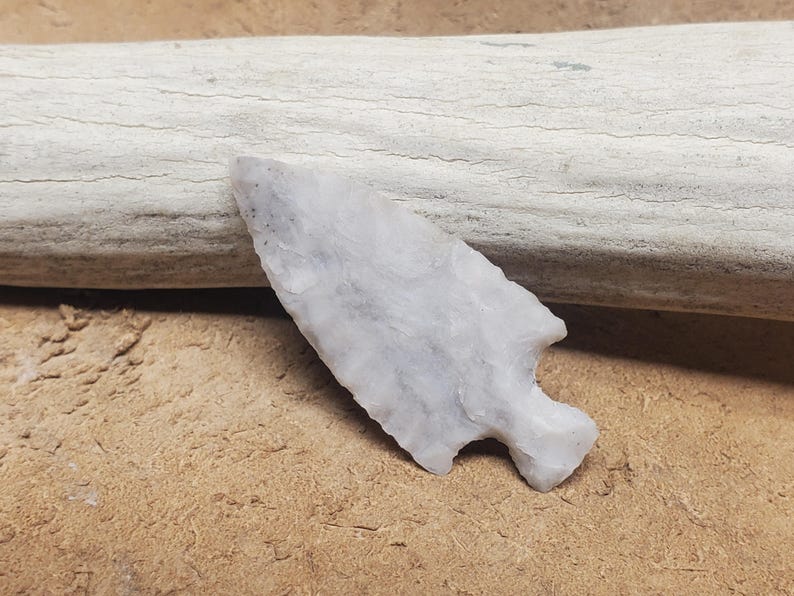 Handcrafted Flint Arrowhead for Gift for Outdoors for Father's Day ...